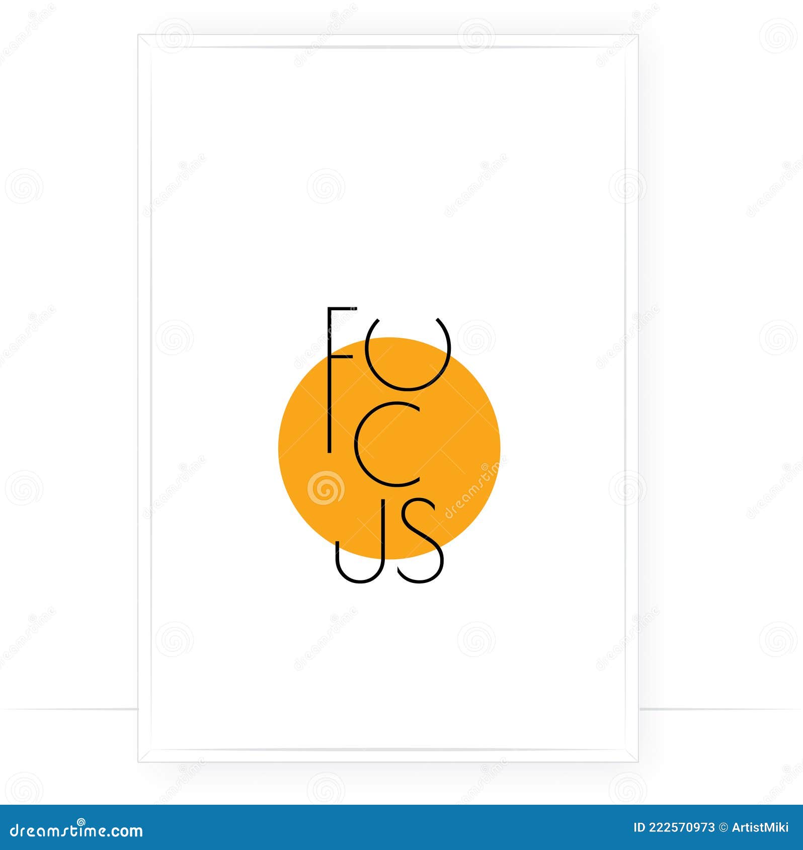 Focus, Motivational Inspirational Positive Quote. Stock Vector ...