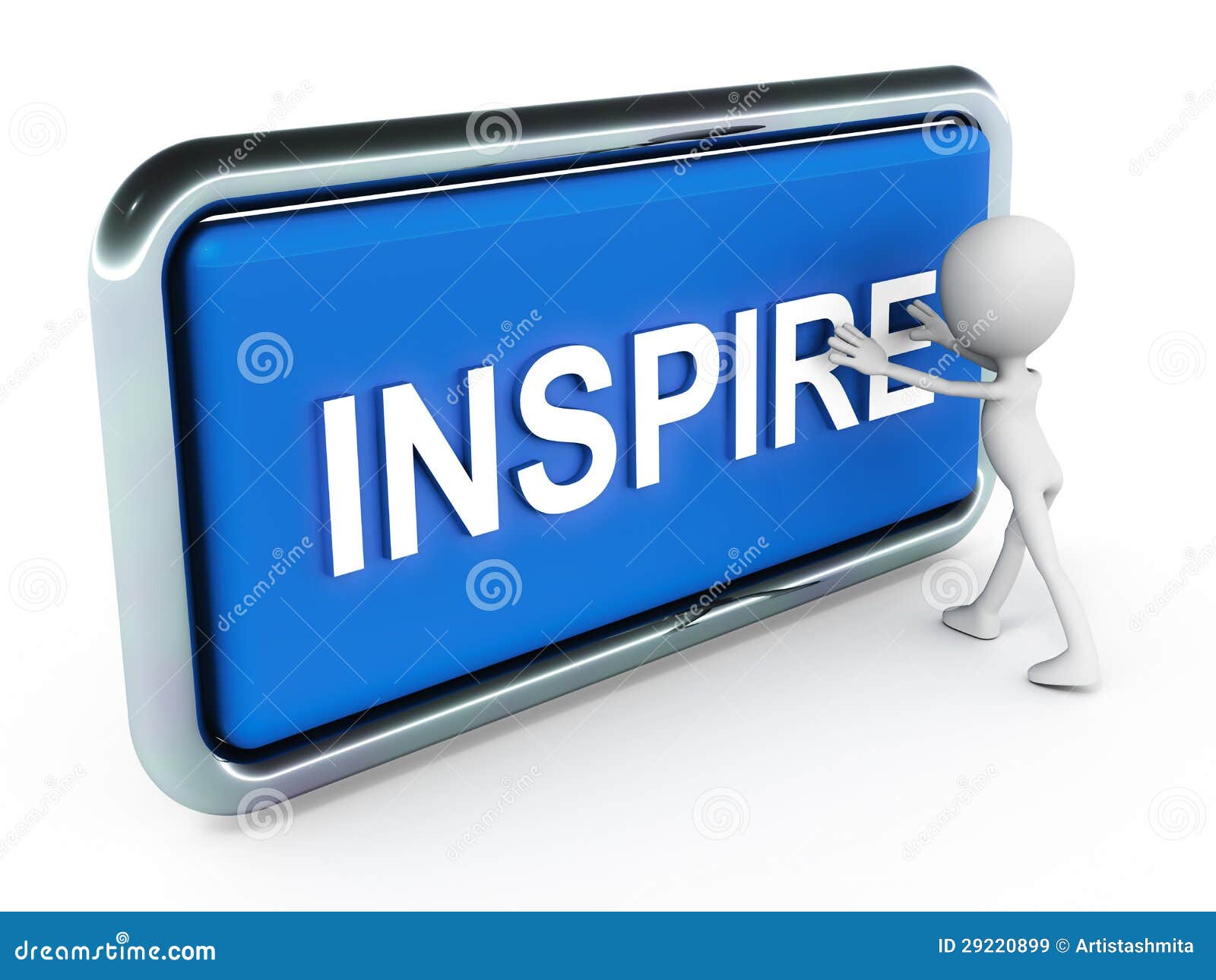 Inspire stock illustration. Illustration of button, push - 29220899