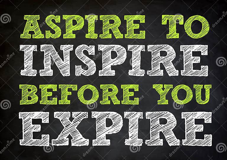 INSPIRE Concept on Chalkboard Stock Image - Image of solution, inspire ...