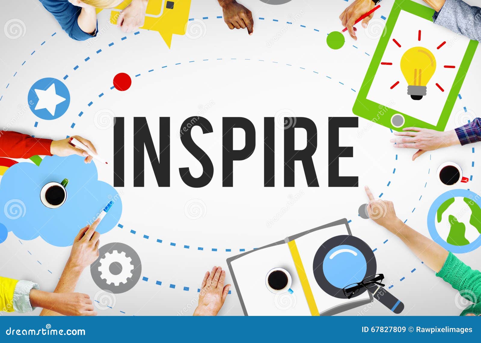 Inspire Ideas Creativity Knowledge Inspiration Vision Concept Stock ...