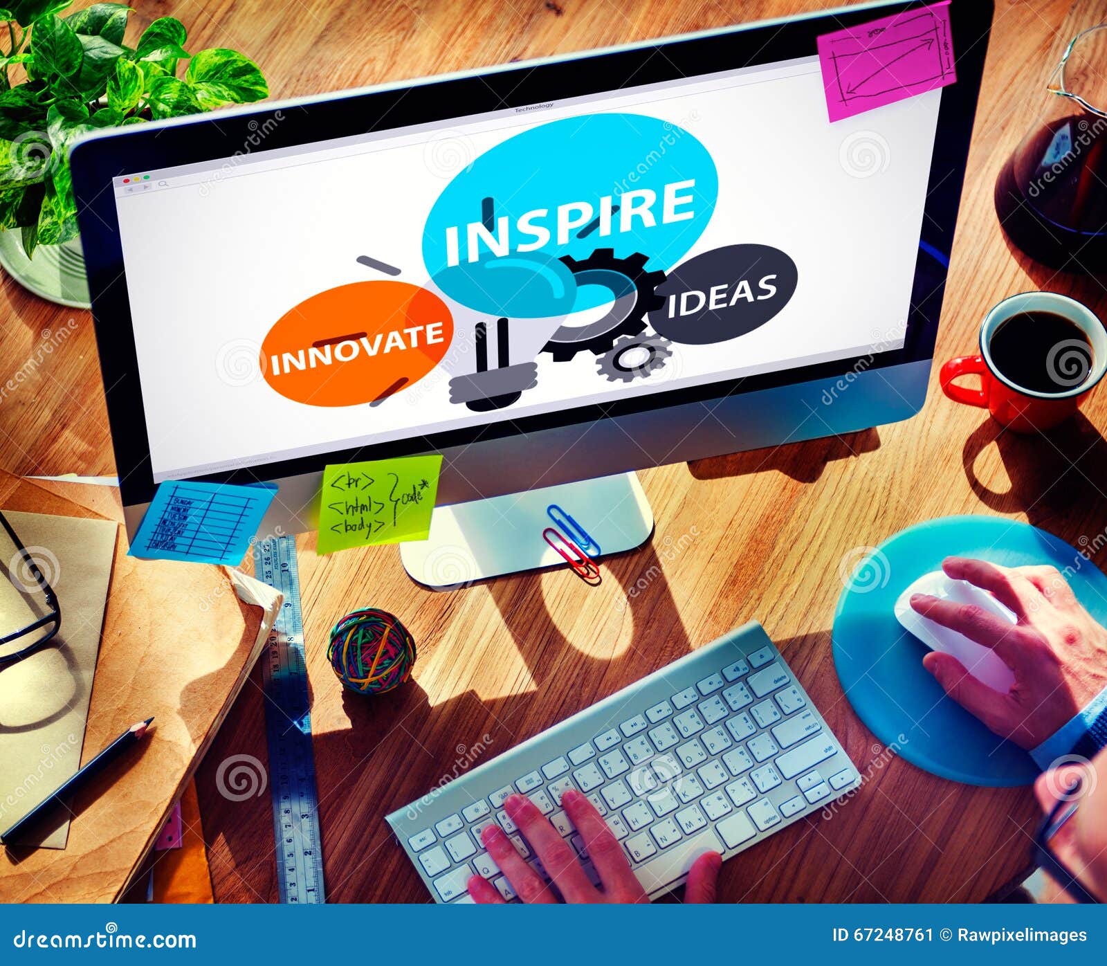 Inspire Ideas Innovate Imagination Inspiration Concept Stock Image ...