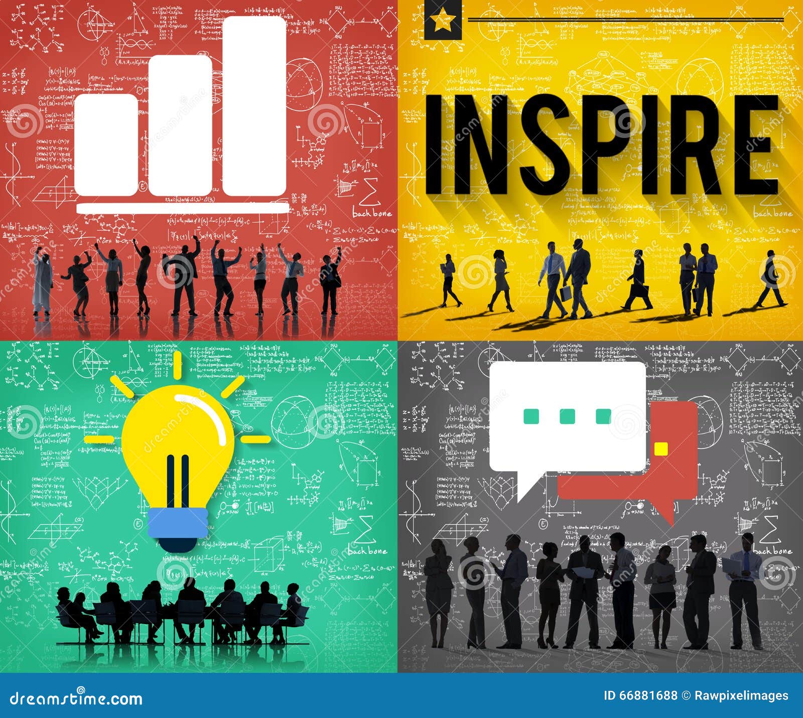 Inspire Inspiration Creative Vision Hopeful Concept Stock Illustration ...