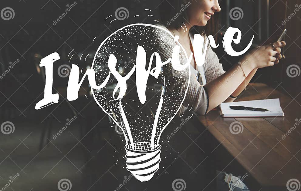 Inspire Inspiration Motivation Creative Creativity Concept Stock Photo ...