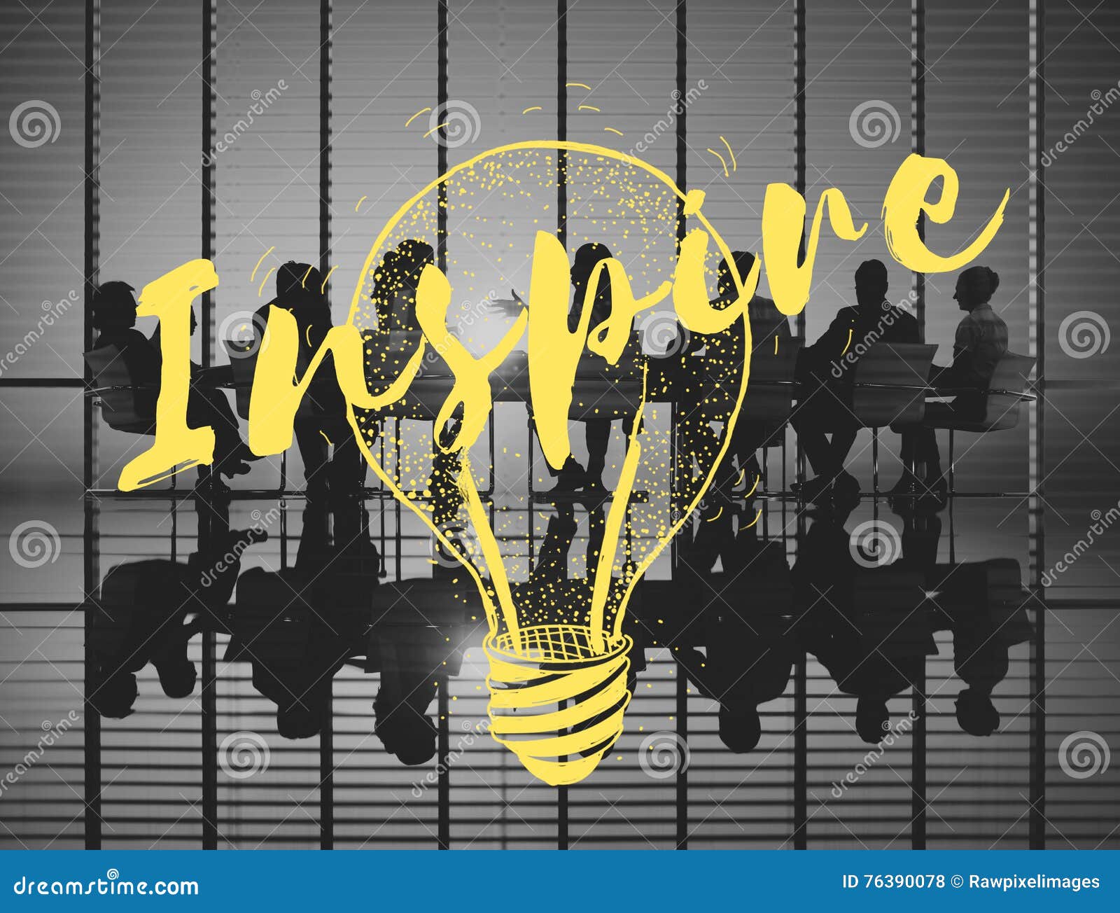 Inspire Inspiration Motivation Creative Creativity Concept Stock Photo ...