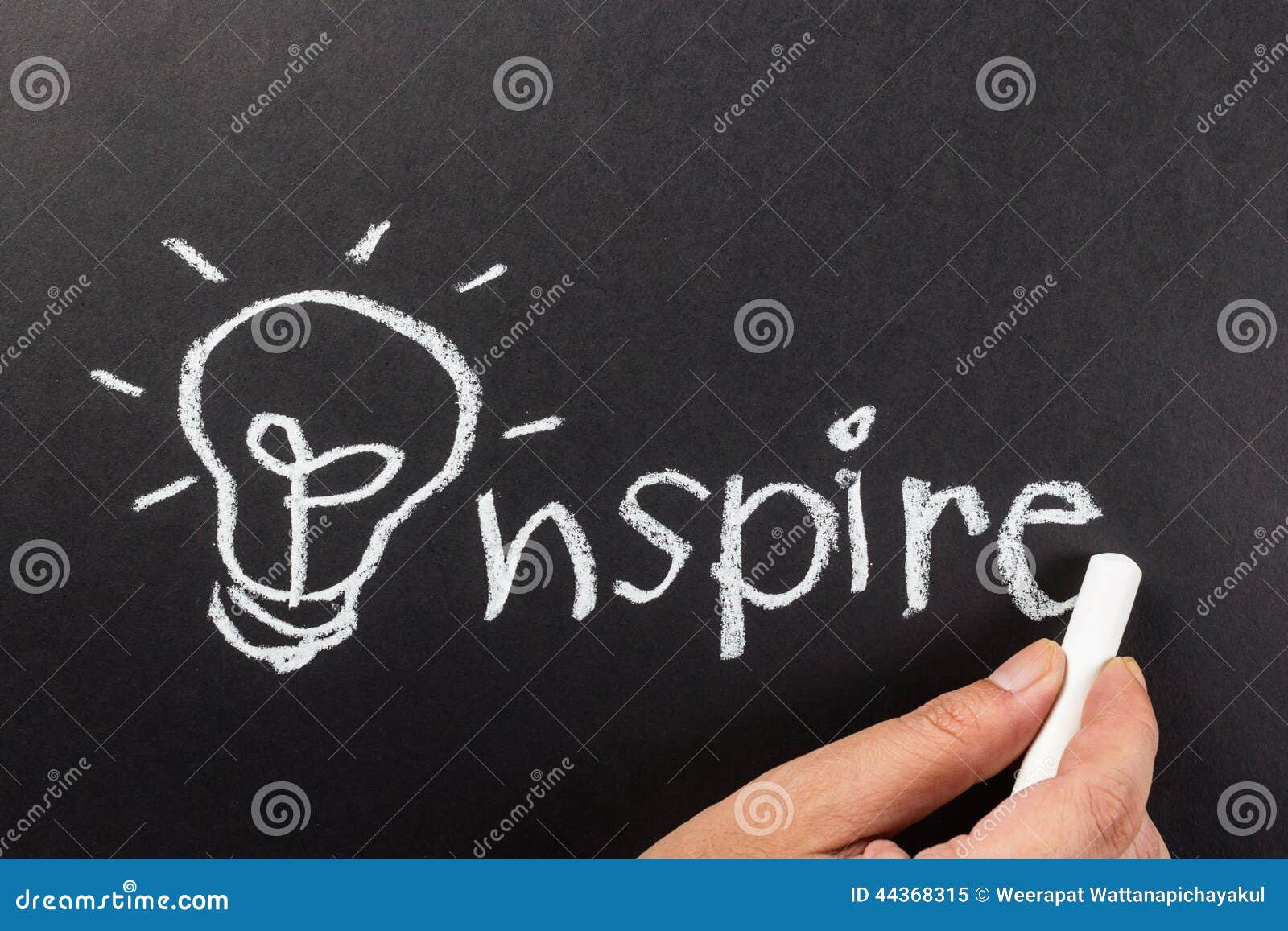 Inspire lamp stock image. Image of education, chalkboard - 44368315