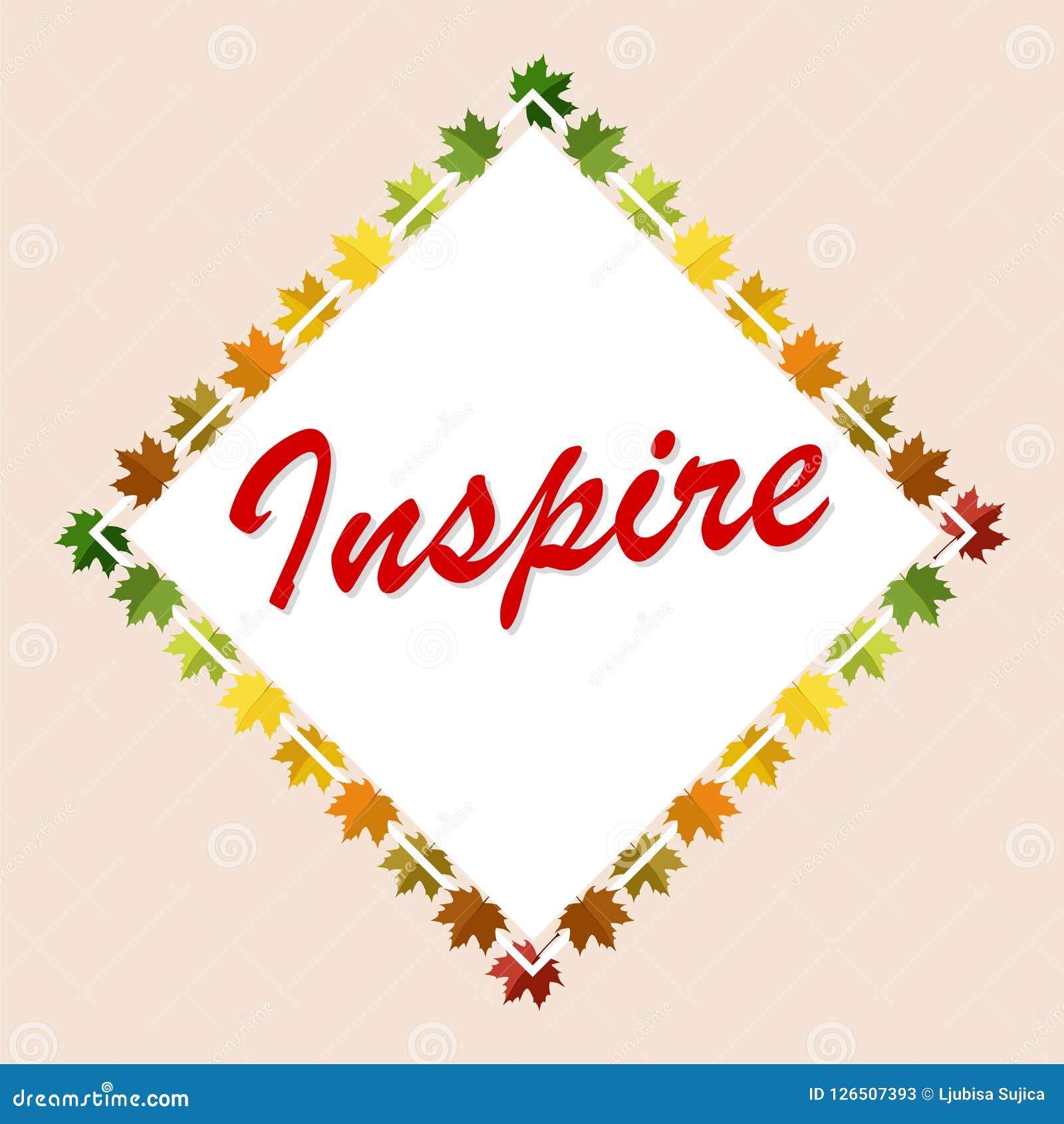 Inspire lettering icon stock vector. Illustration of dirty - 126507393