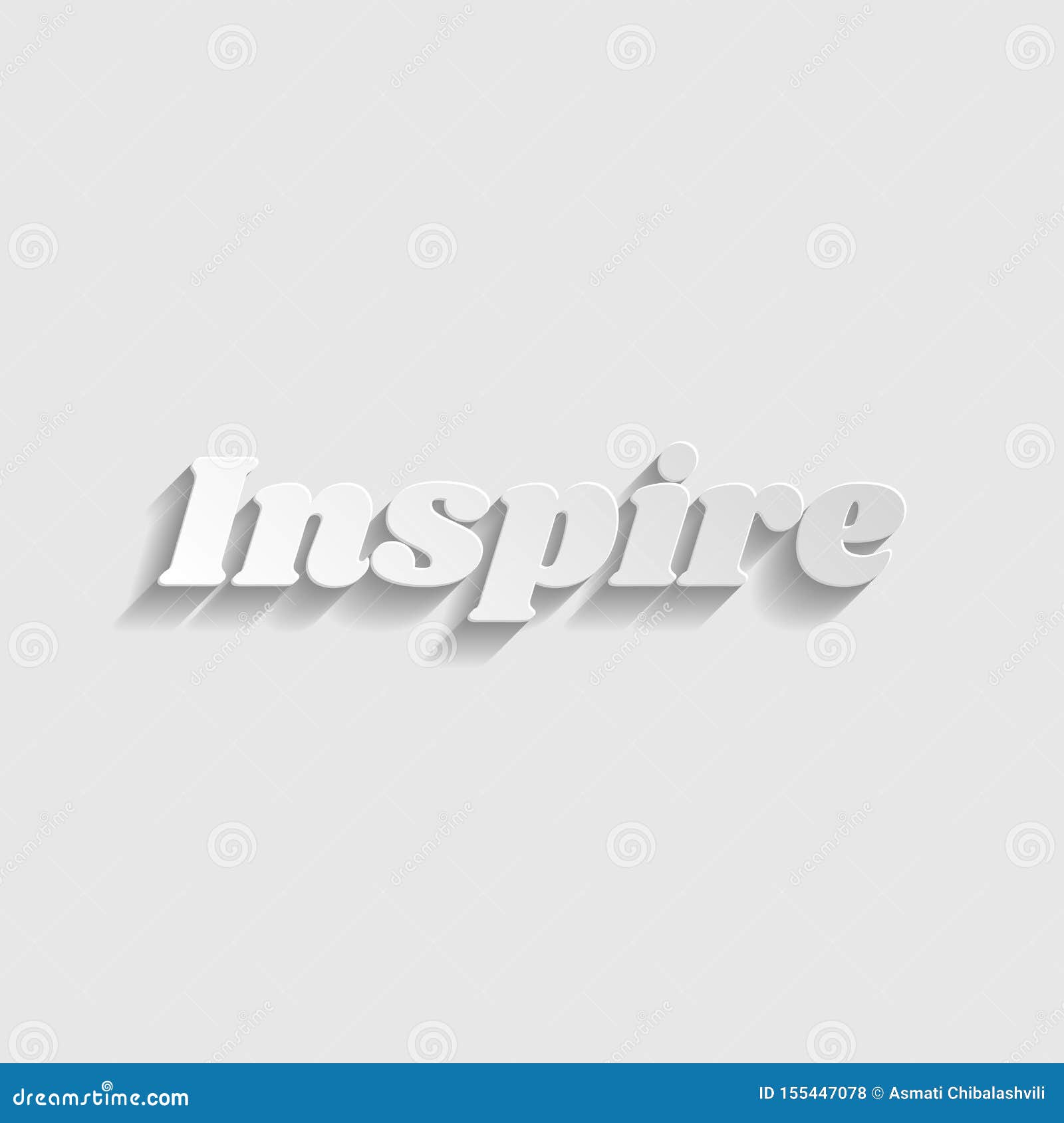Inspire Slogan. Paper Style Icon. Illustration Stock Illustration ...