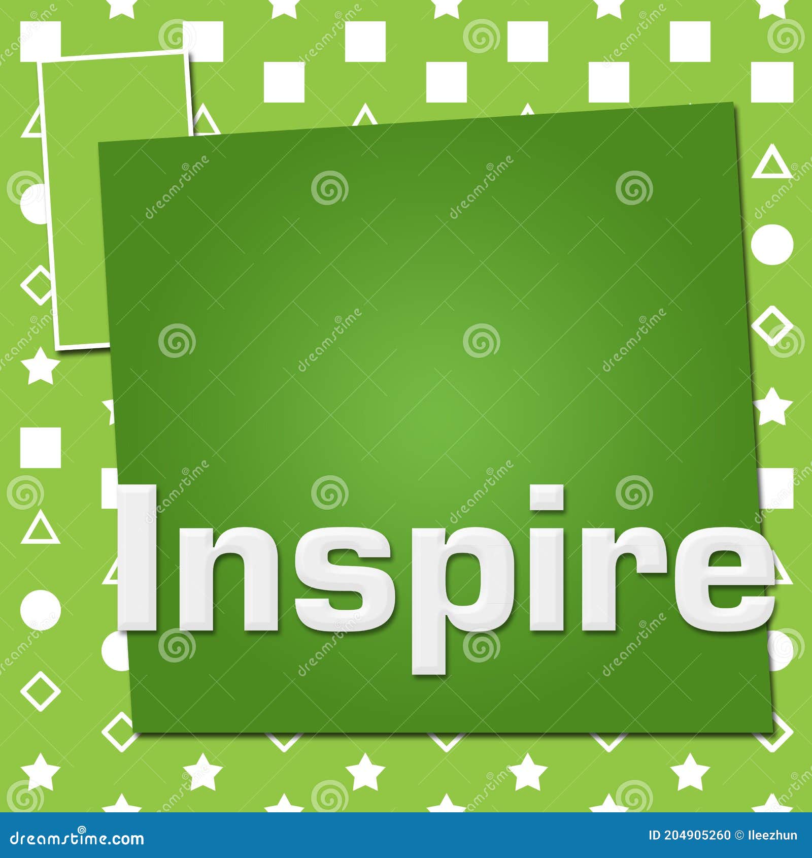 Inspire Green Basic Symbol Squares Stock Illustration - Illustration of ...