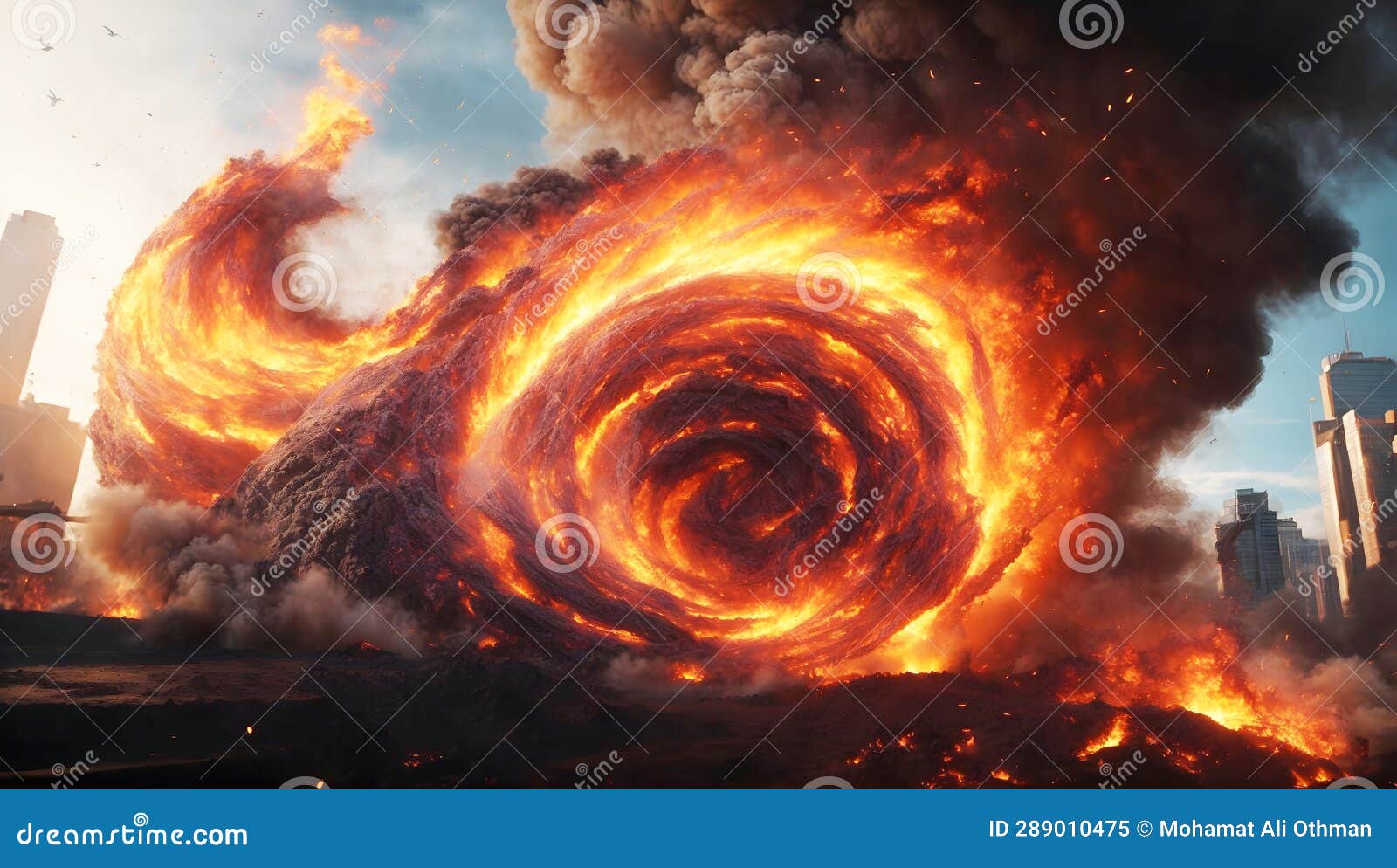 Chaos Unleashed: Train Wreck And Hazardous Materials Ignite. Royalty ...