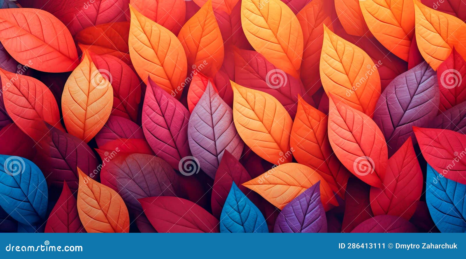 Inspired by the Colors and Textures of Autumn Leaves, with Gradient ...