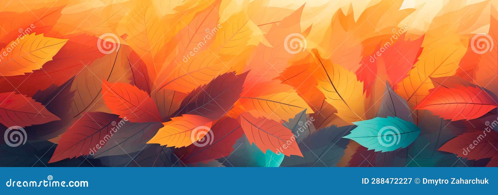 Inspired by the Colors and Textures of Autumn Leaves, with Gradient ...