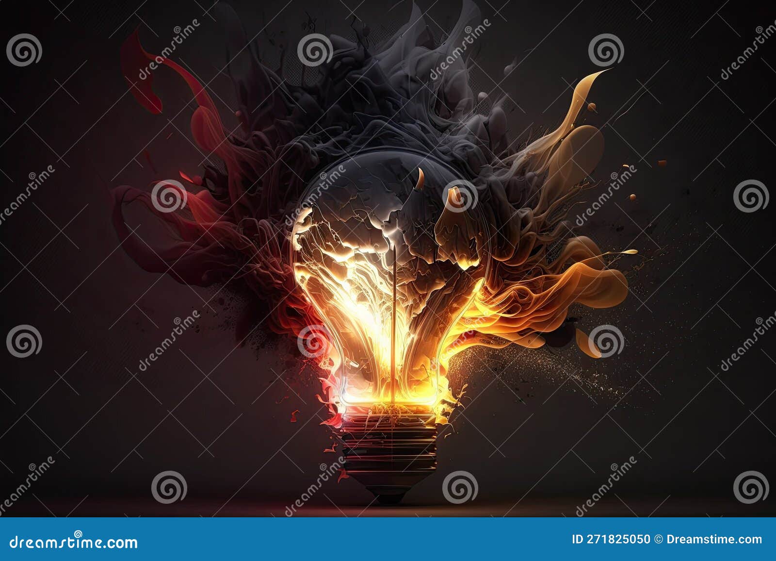 Inspired Conception. the Idea and Innovation Concept Stock Illustration ...