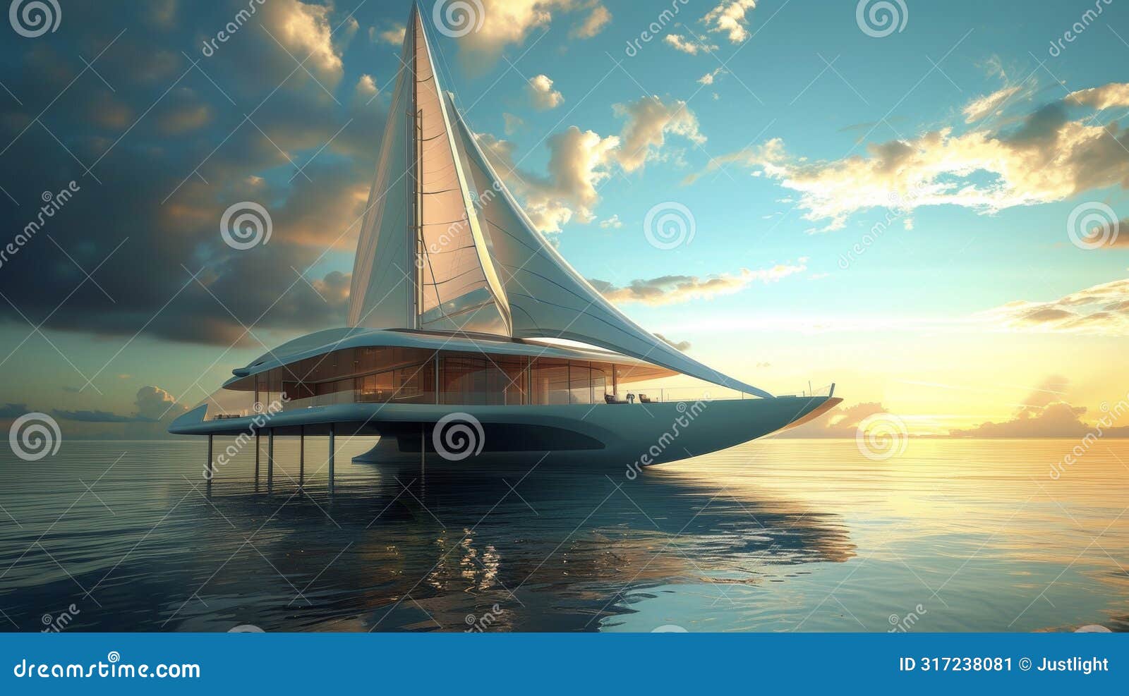 Inspired by the Elegance of a Sailboat this Floating Structure is a ...