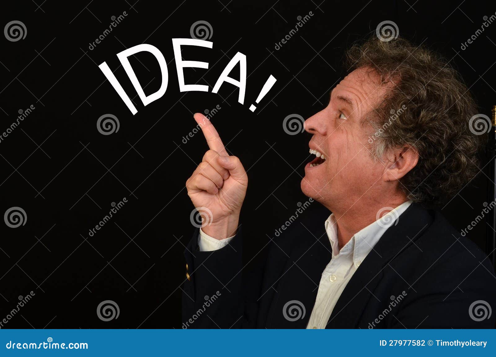 Inspired Man stock photo. Image of idea, pondering, person - 27977582