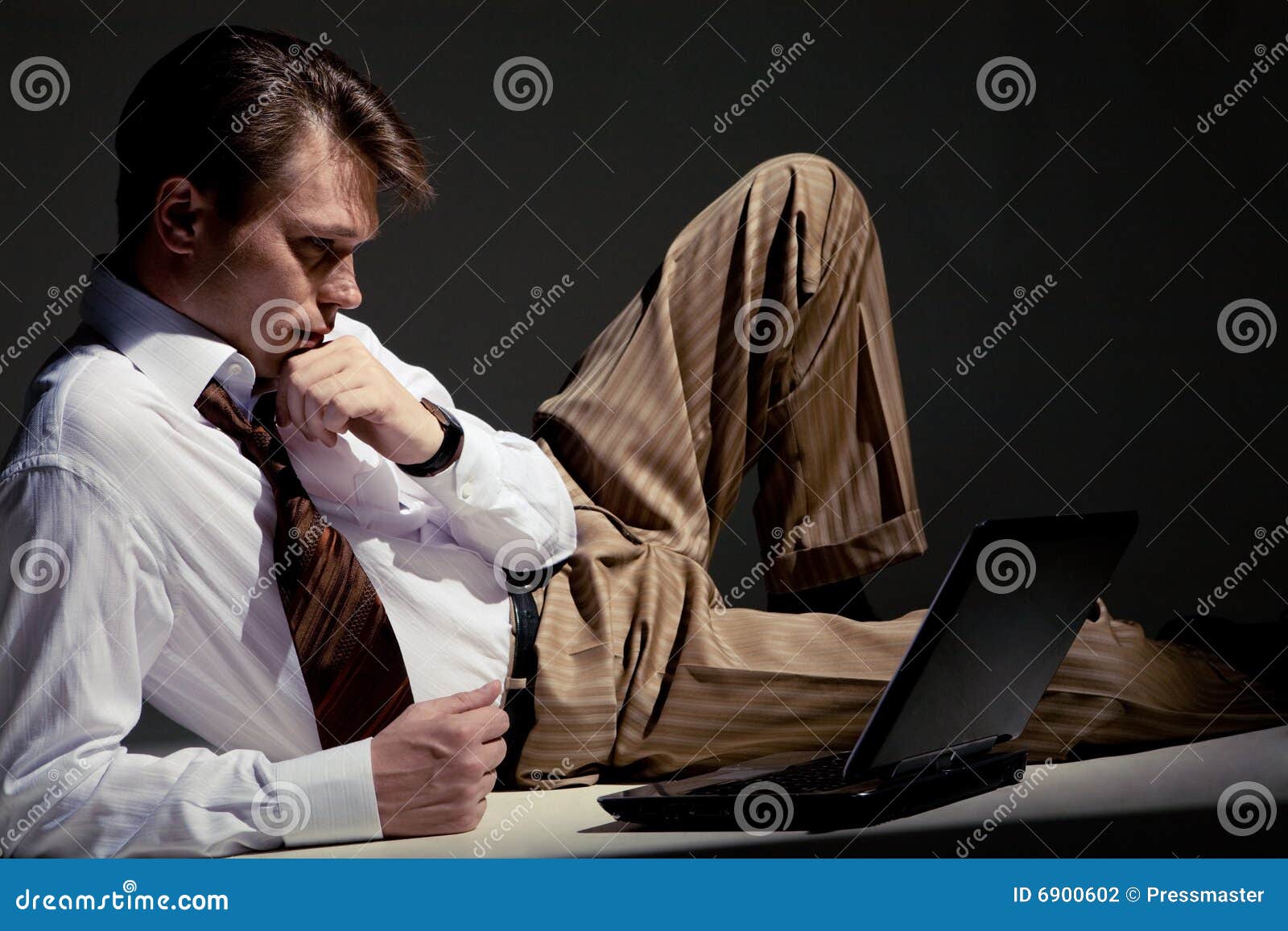 Inspired man stock photo. Image of floor, chief, executive - 6900602