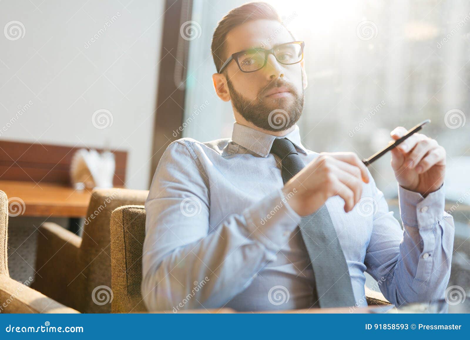 Inspired man stock image. Image of organization, professional - 91858593