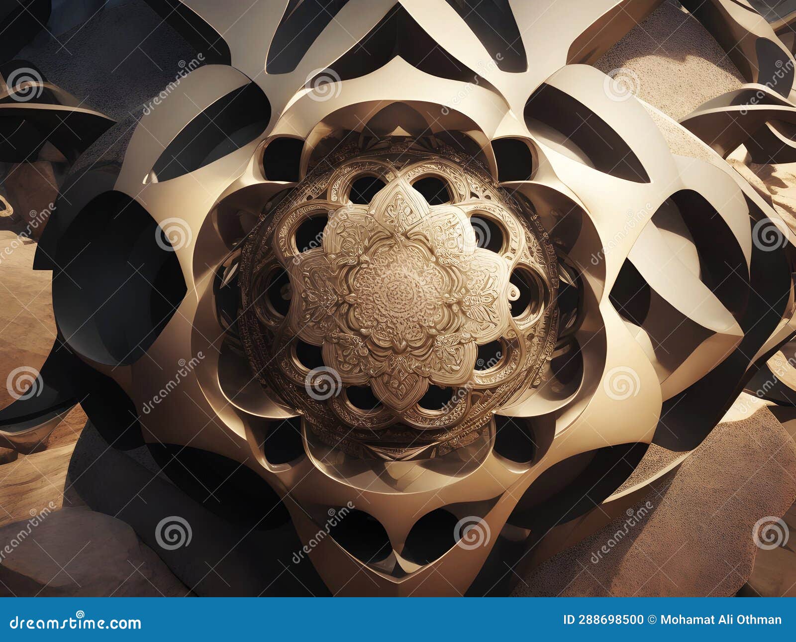 Inspired Zen Geometry Created with Generative AI Stock Photo - Image of ...