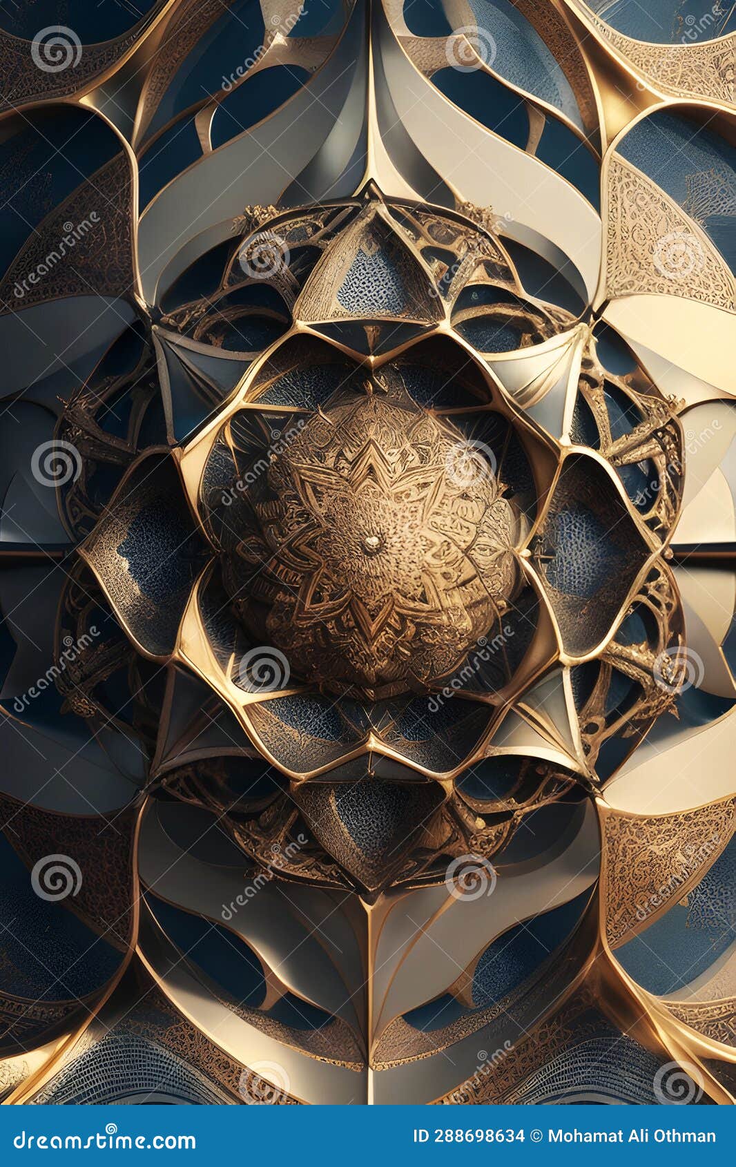 Inspired Zen Geometry Created with Generative AI Stock Illustration ...