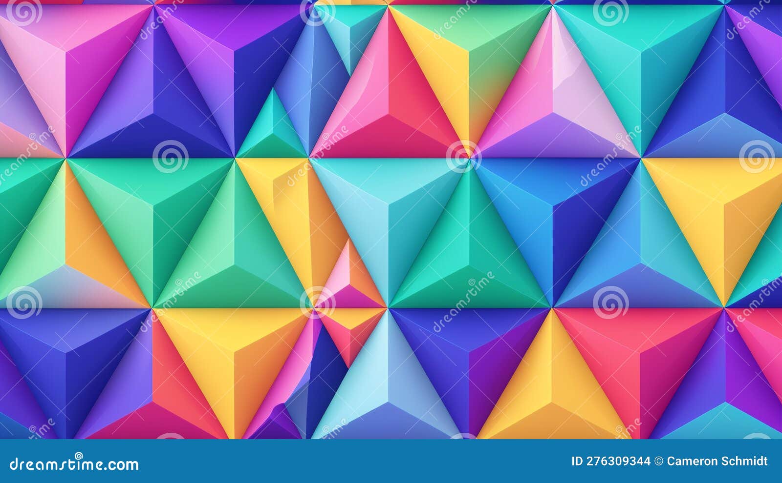 An Inspiring Abstract Background of Colorful Triangles AI Generative ...