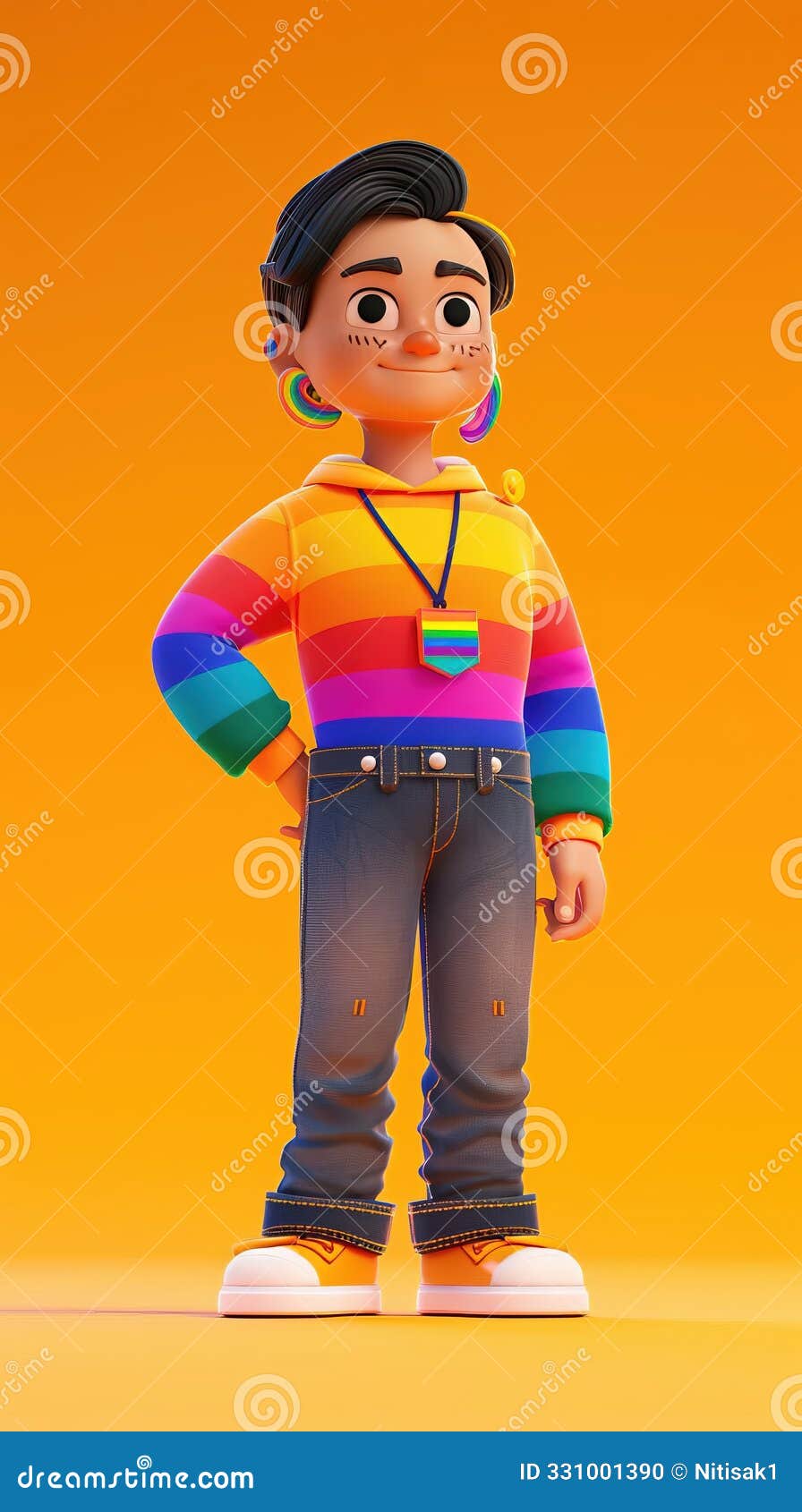 82 Inspiring 3D Cartoon Diverse Characters Representing LGBTQ Equality ...