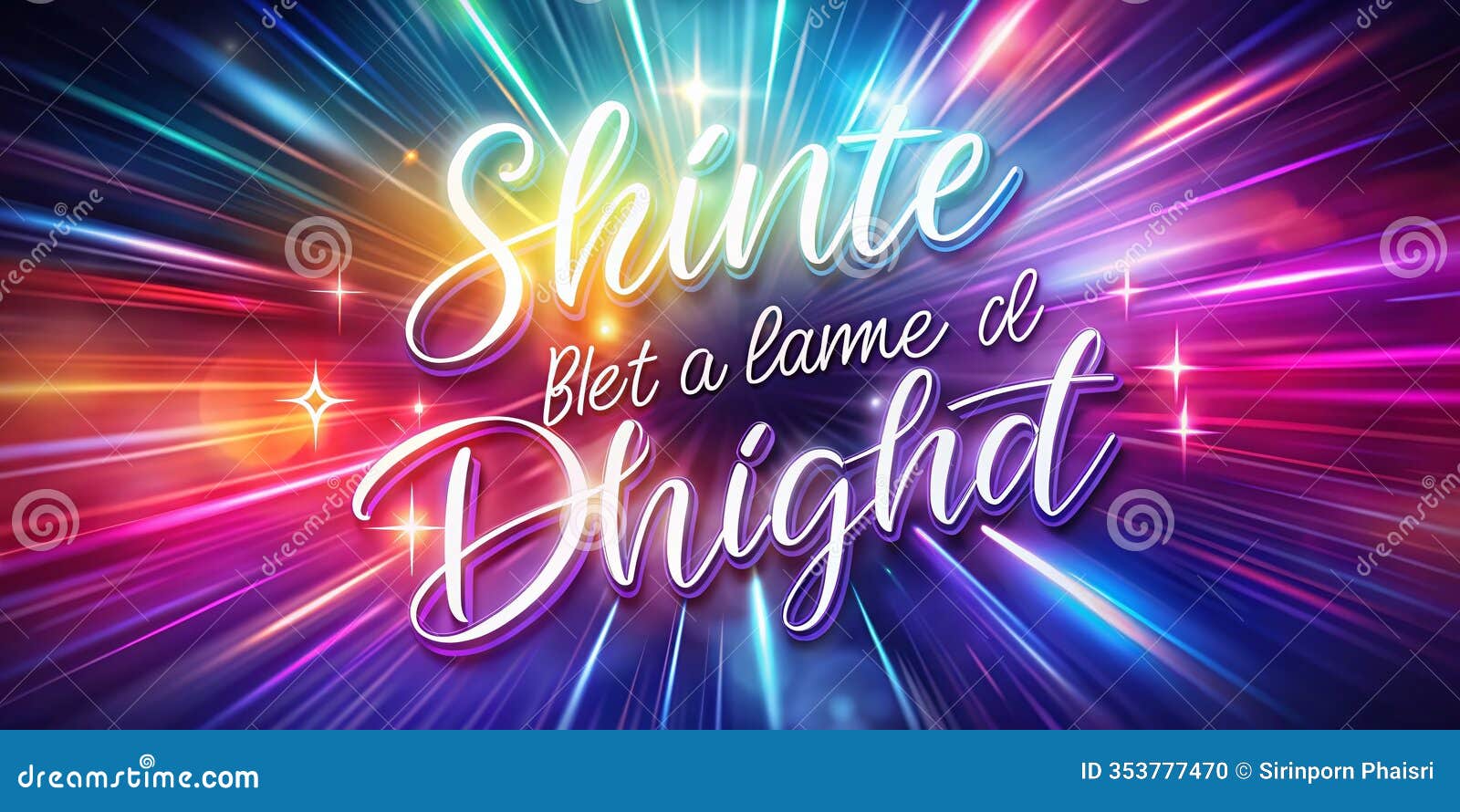 Inspiring Hand Lettering Design Template Long Exposure Effect with a ...