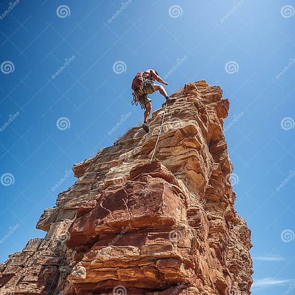 Scaling the Heights - a Journey of Strength and Adventure Stock ... Scaling the Heights - a Journey of Strength and Adventure Stock ...