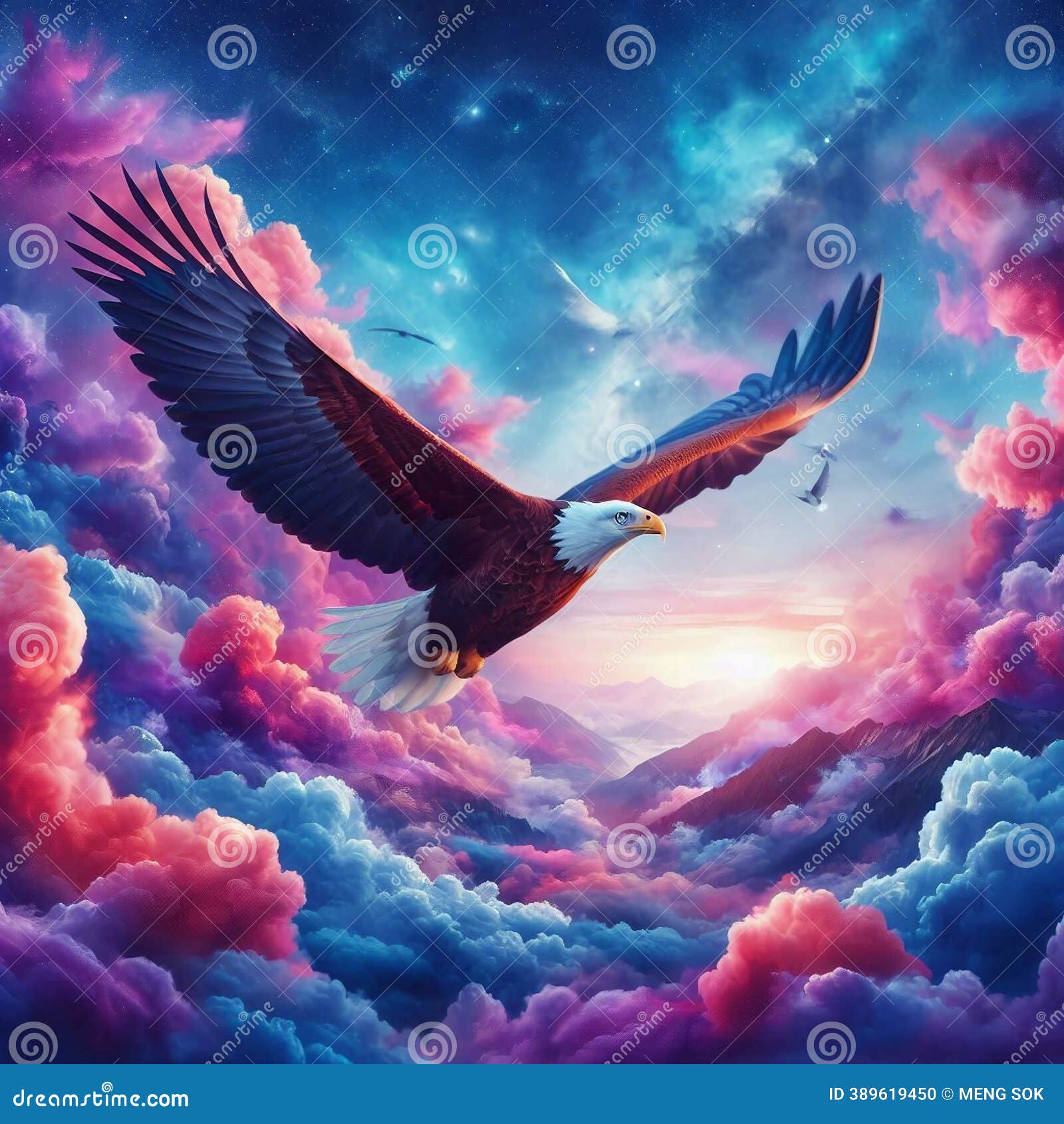 An Awe-inspiring Image Of A Mountain Hit By Lightning Against The ...