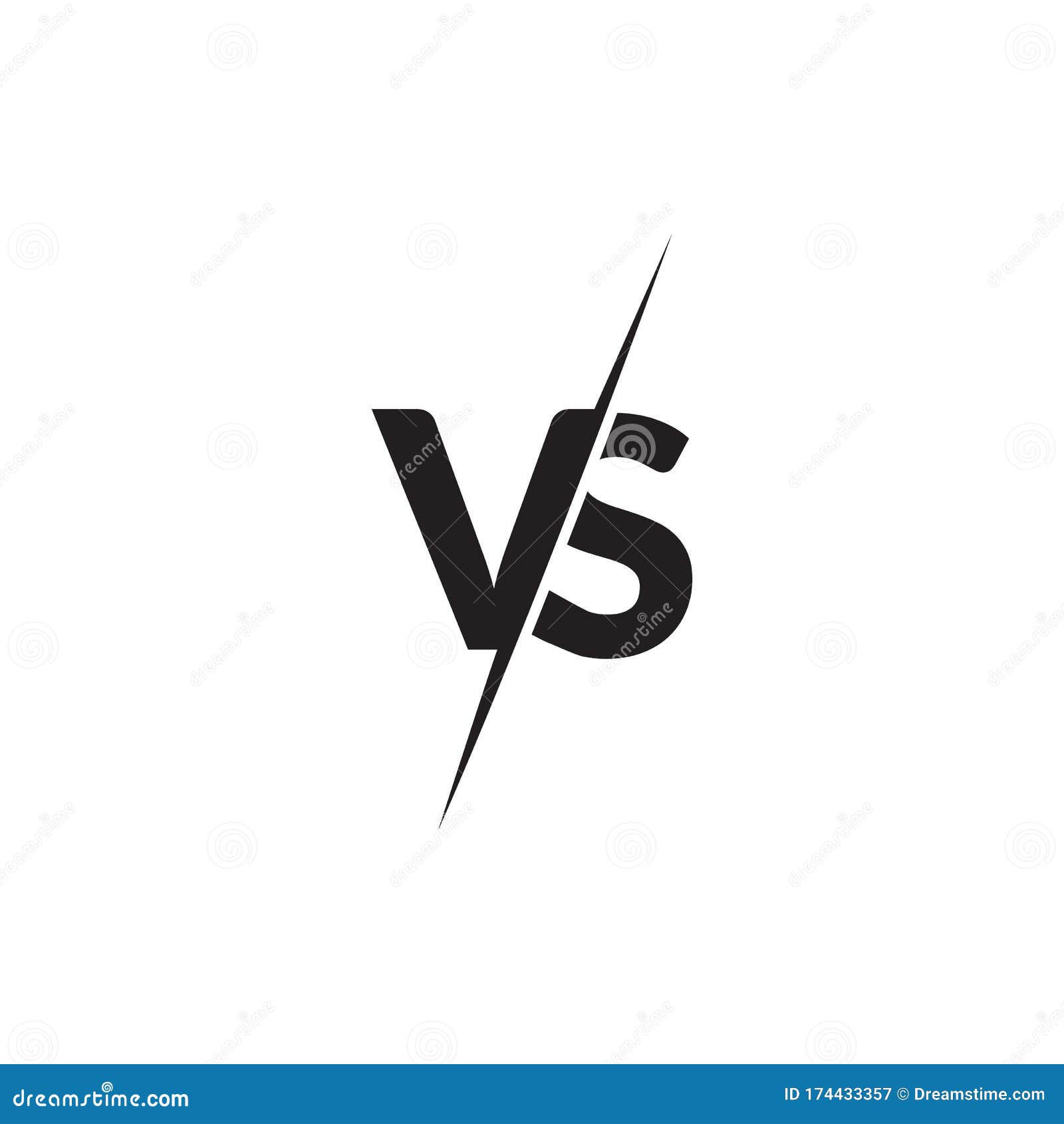 Inspiring Logo Designs from VS or Versus Letters Stock Vector ...