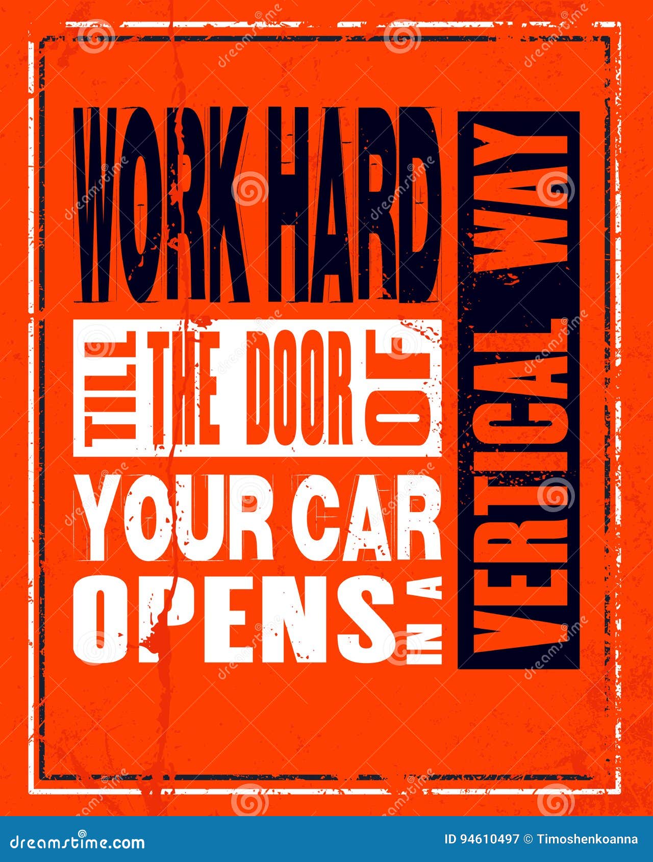 Inspiring Motivation Quote with Text Work Hard Till the Door of Your ... Inspiring Motivation Quote with Text Work Hard Till the Door of Your ...