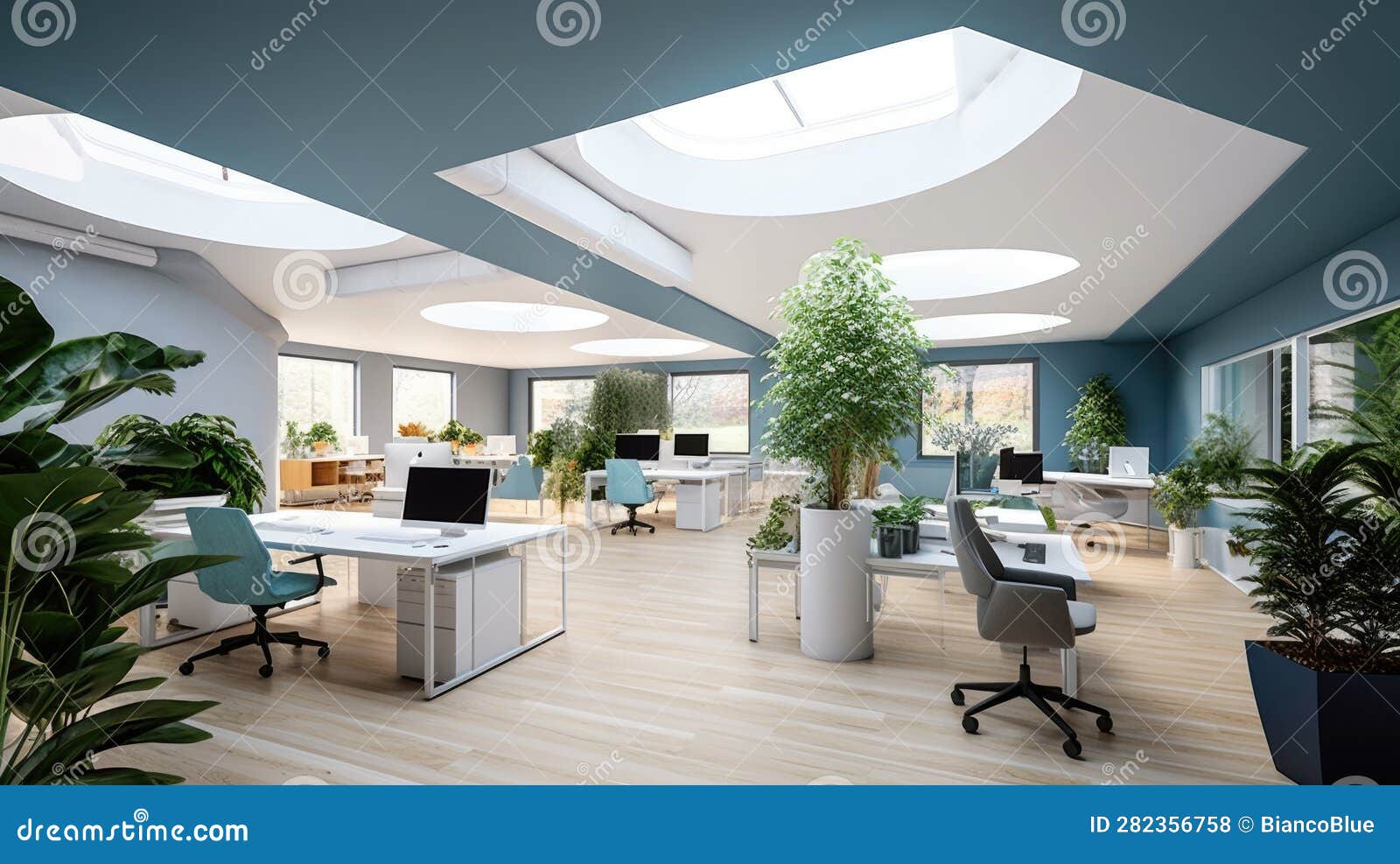 Inspiring Office Interior Design Contemporary Style Generative AI AIG ...