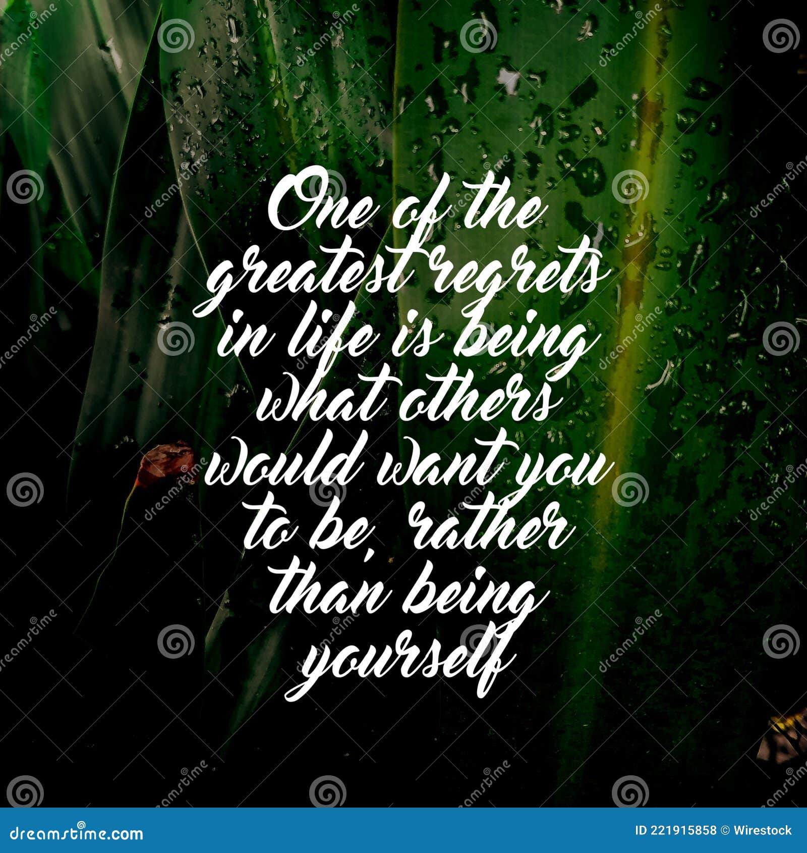 Inspiring Quotation with Fancy Lettering Stock Photo - Image of texture ...