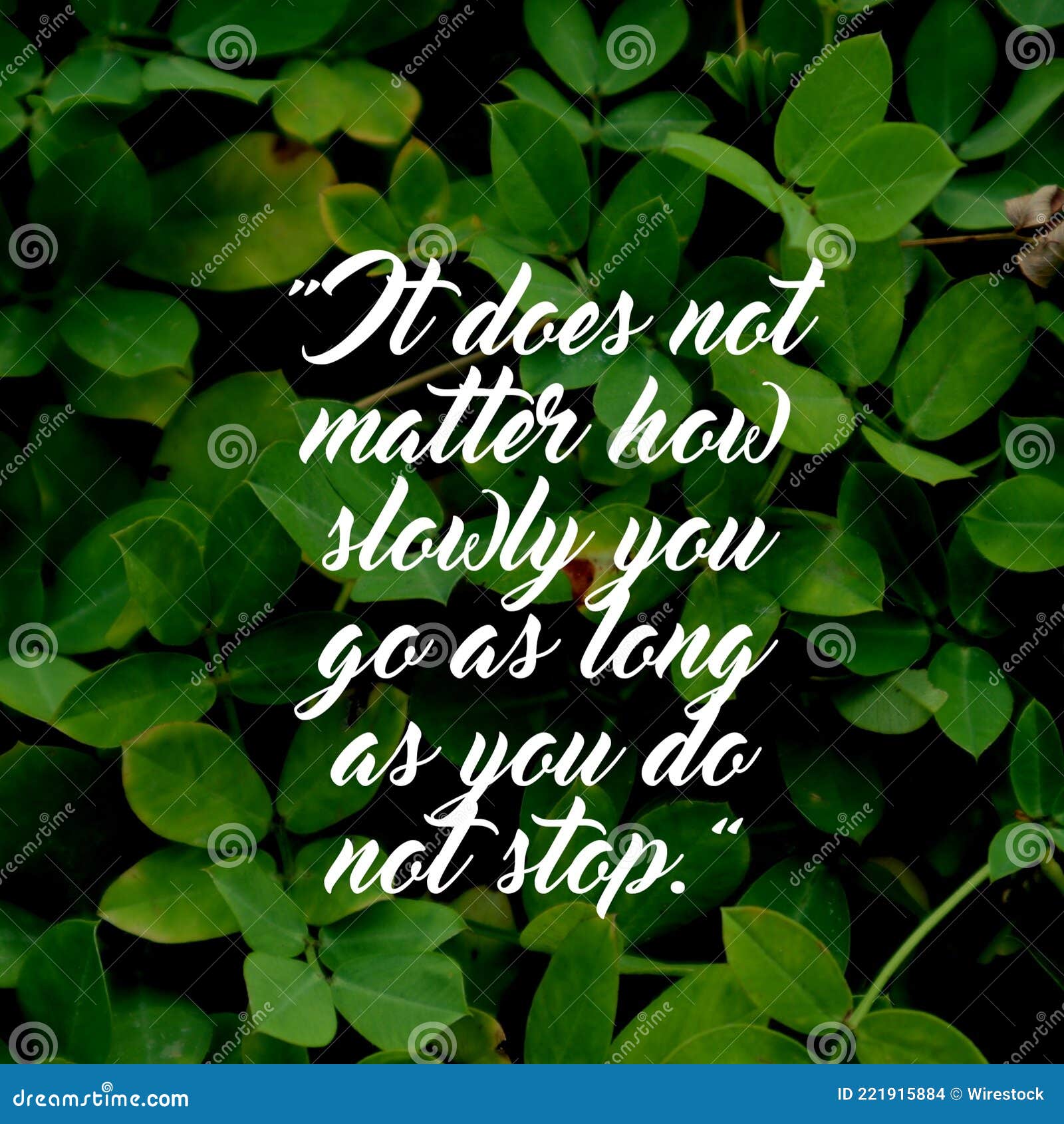 Inspiring Quotation with Fancy Lettering Stock Photo - Image of quote ...