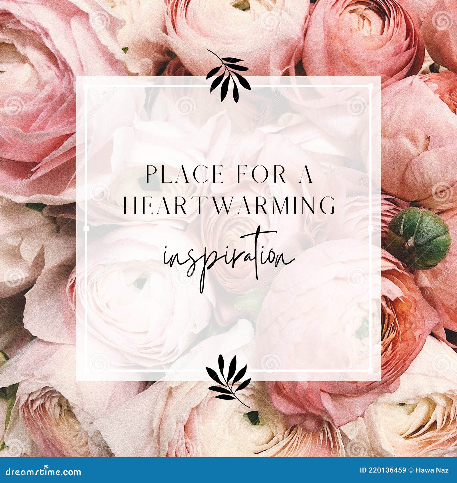 Inspiring Quote Place for a Heartwarming Inspiration Stock Image ...