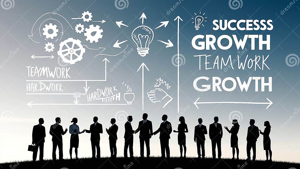 Inspiring Teamwork and Growth Illustration Stock Illustration ...