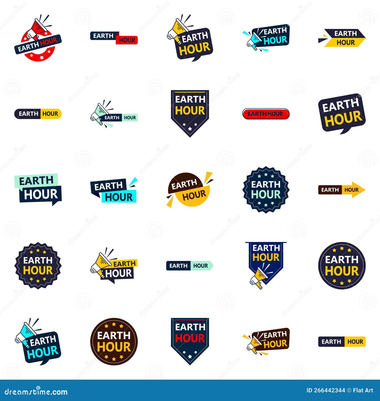 25 Inspiring Vector Designs in the Earth Hour Pack Perfect for ...