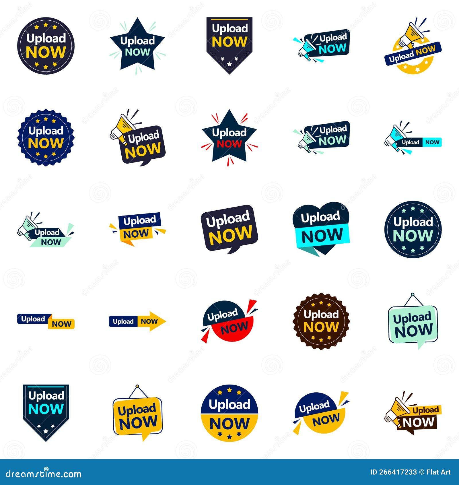25 Inspiring Vector Designs in the Upload Now Pack Perfect for Branding ...