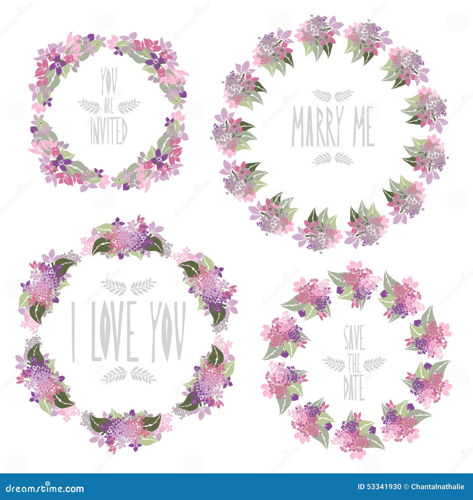 Inställda blom- ramar vektor illustrationer. Illustration av abstrakt ...