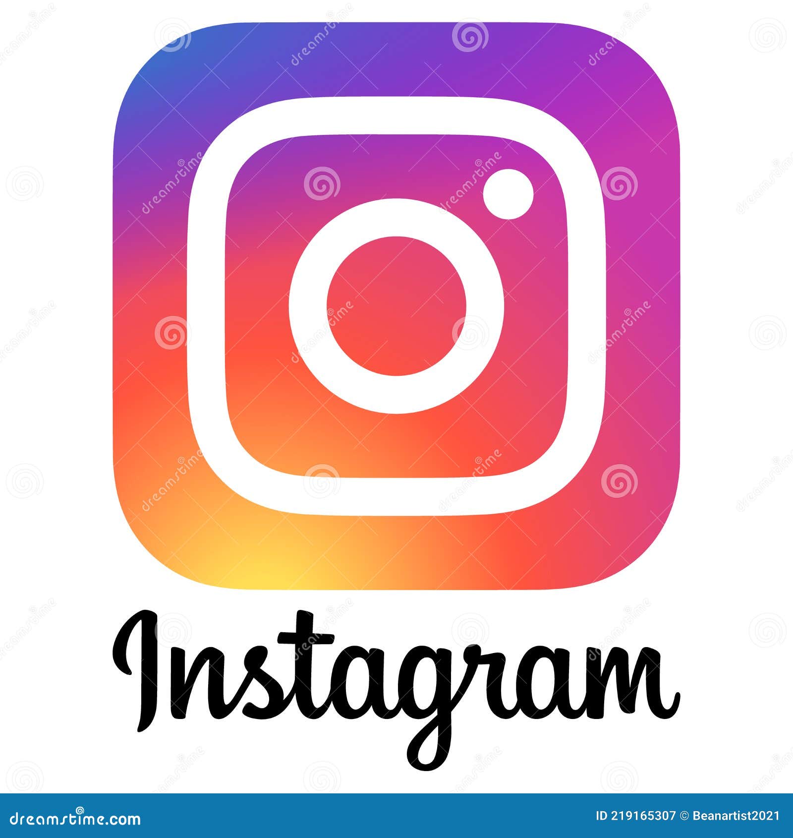 Instagram Logo Popular Social Media Icons Editorial Photography ...
