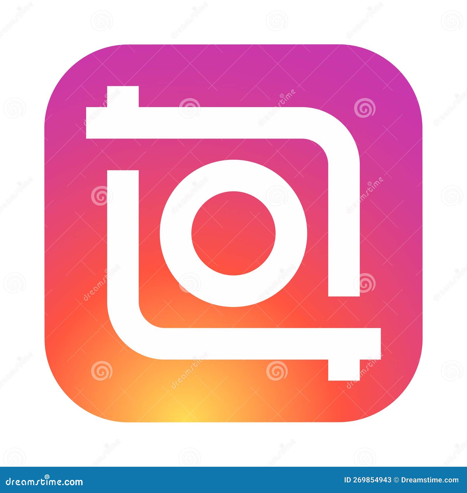 Inshot vector icon editorial stock photo. Illustration of white - 269854943