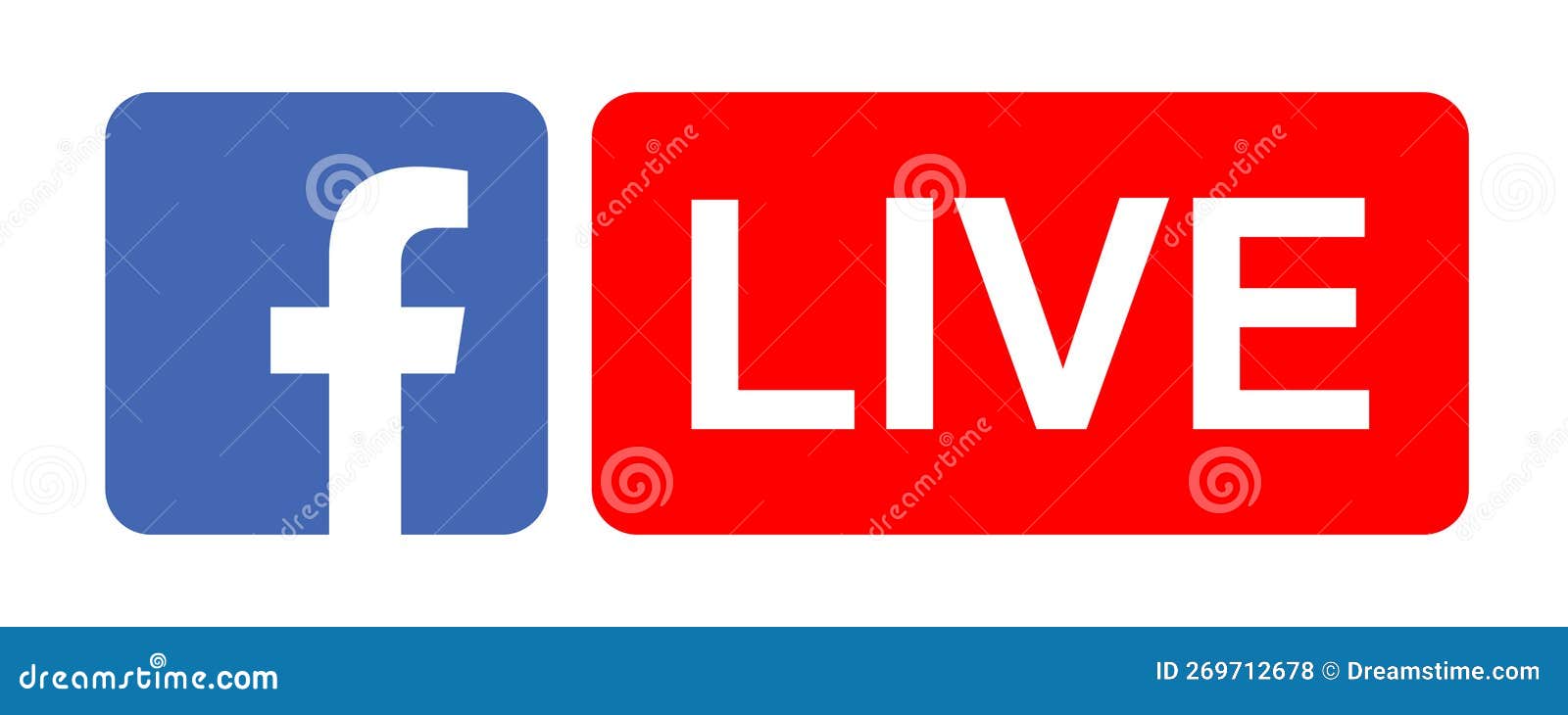Facebook Live Stream Logo Vector Icon Editorial Stock Photo ...