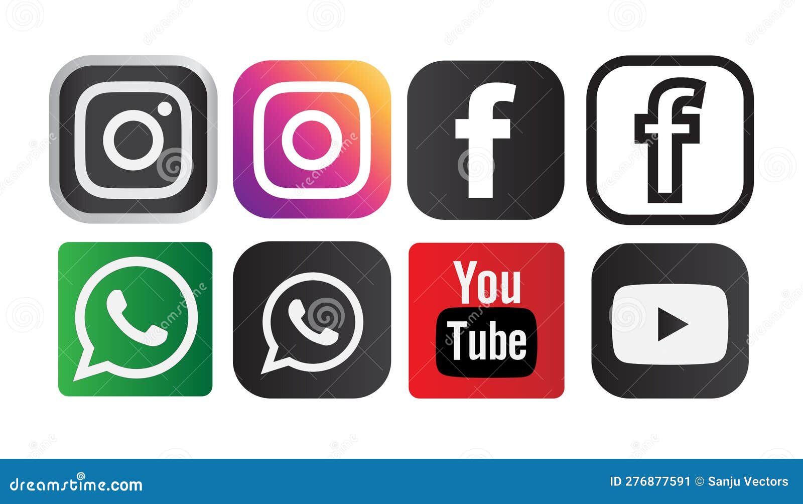 Colored WhatsApp Logo Icon Cartoon Vector | CartoonDealer.com #175718605