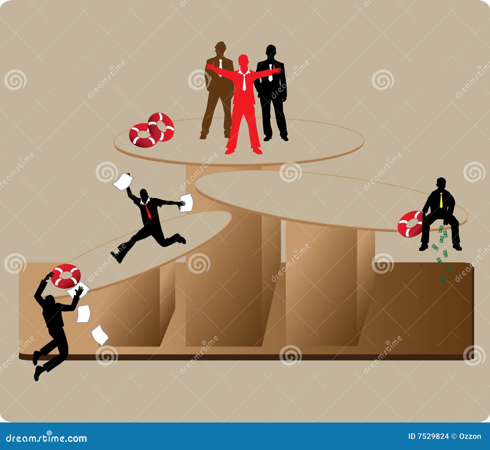 Instability in business stock vector. Illustration of direction - 7529824