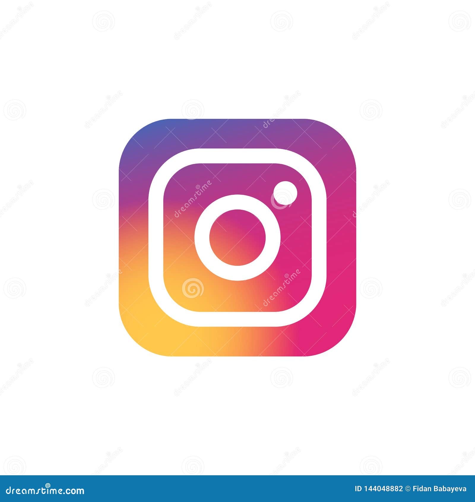 Instagram Colored Icon. Element of Social Media Logos Illustration Icon ... Instagram Colored Icon. Element of Social Media Logos Illustration Icon ...