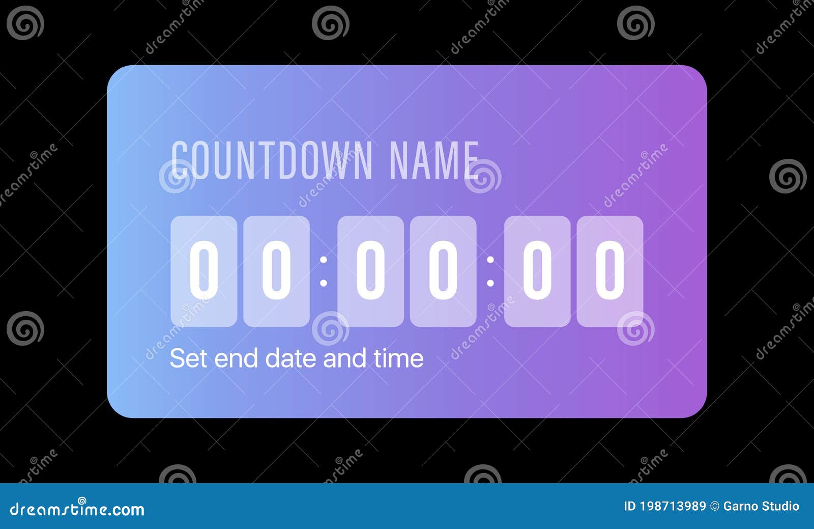Instagram Countdown Timer. Social Media Sticker. Template Icon. User ...