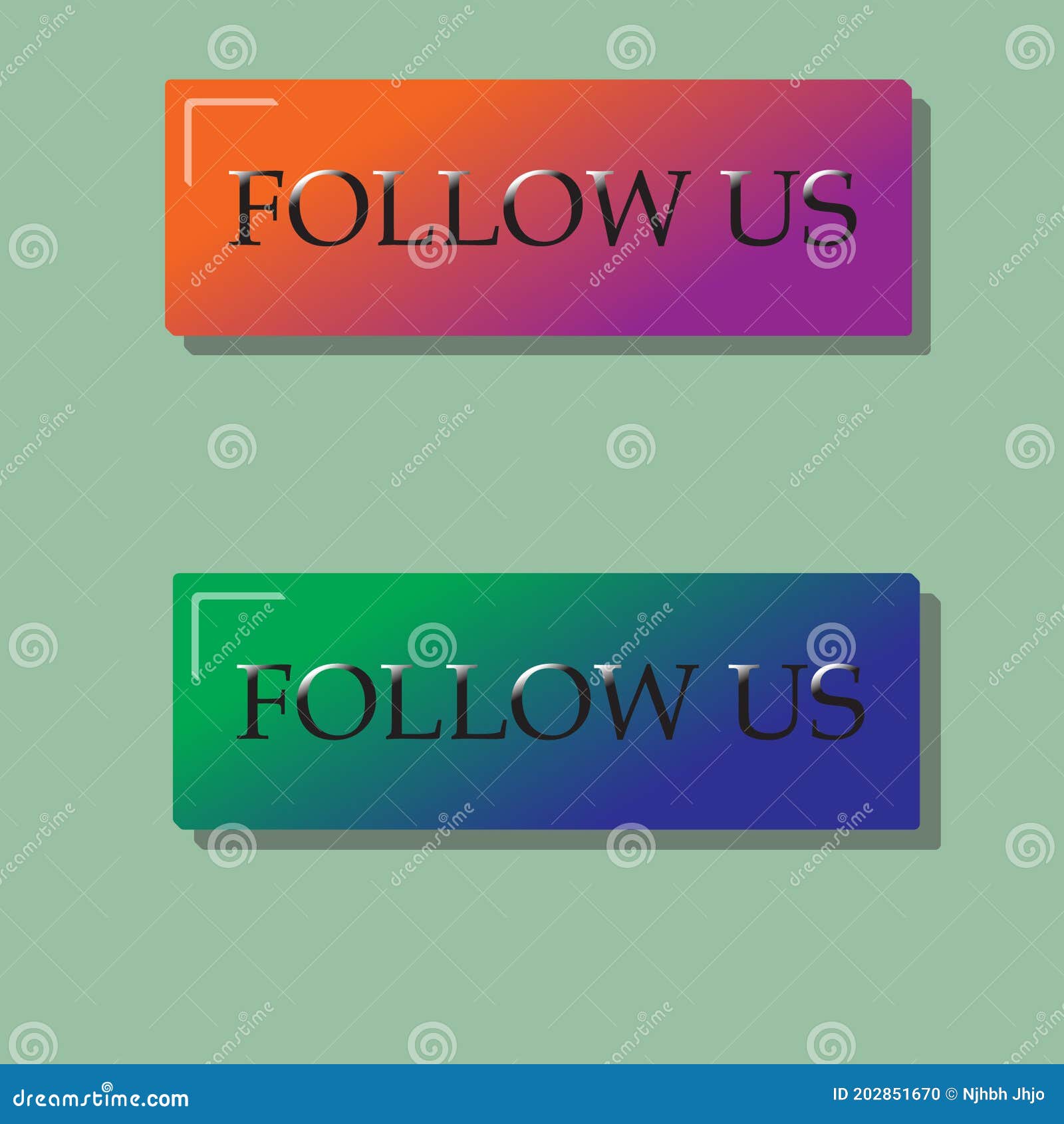 Instagram Follow Us Icon Vector. Simple Element Illustration. Can Be ...