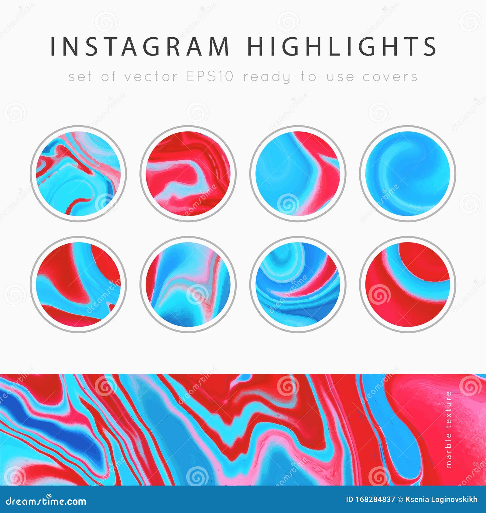 Highlight Covers Backgrounds Set In Trendy Style. Continuous Line Art ...