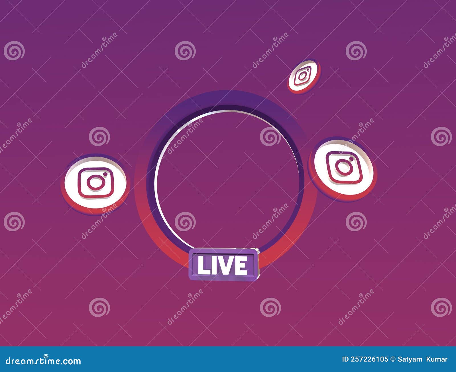 Instagram Live Icon Vector | CartoonDealer.com #225970922