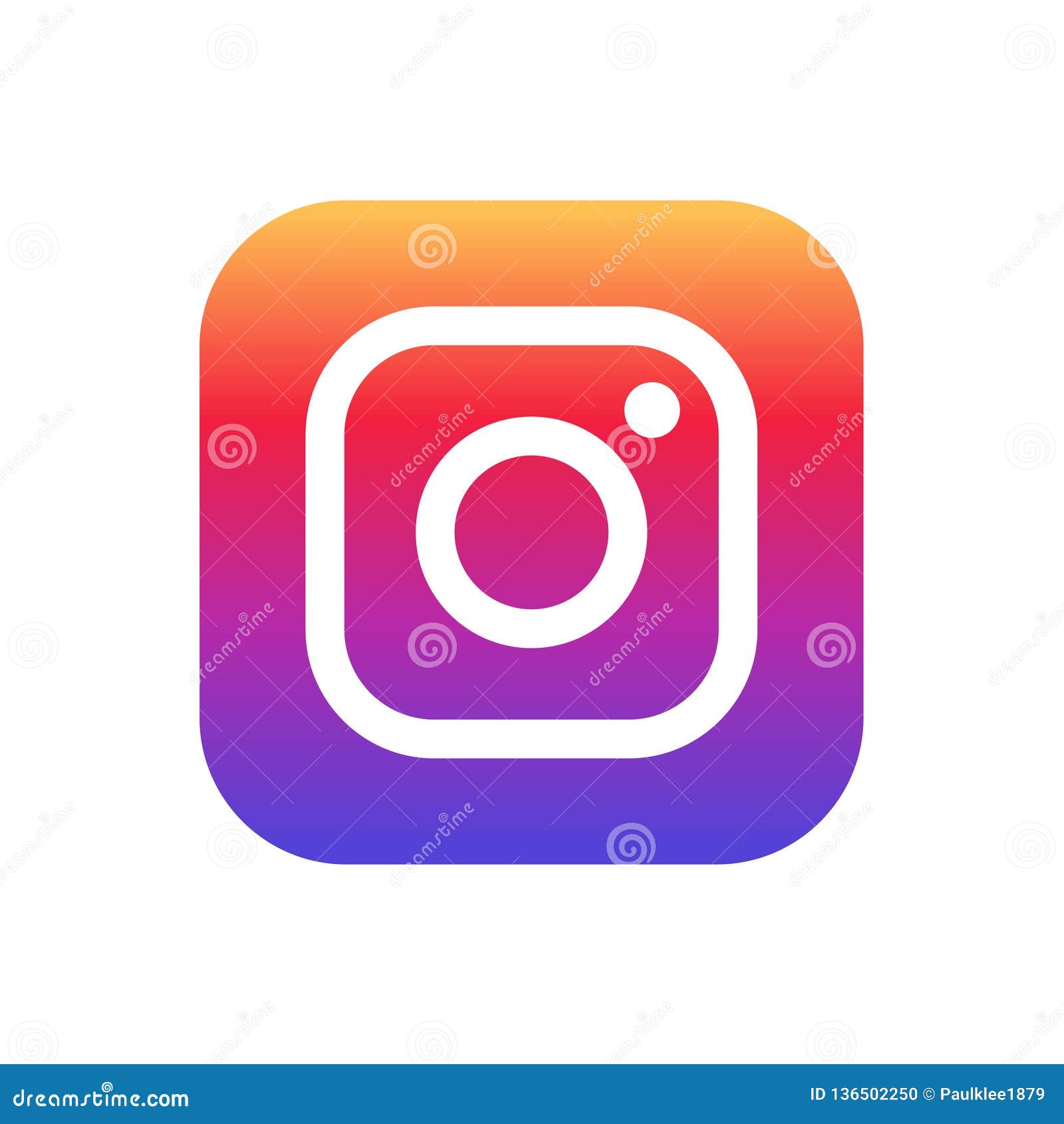 Instagram Logo Editorial Vector Illustration Redactionele Afbeelding ...