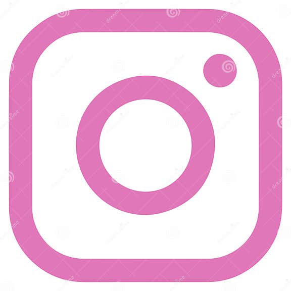Instagram Pink Icon Vector Logo Design Editorial Photography ...