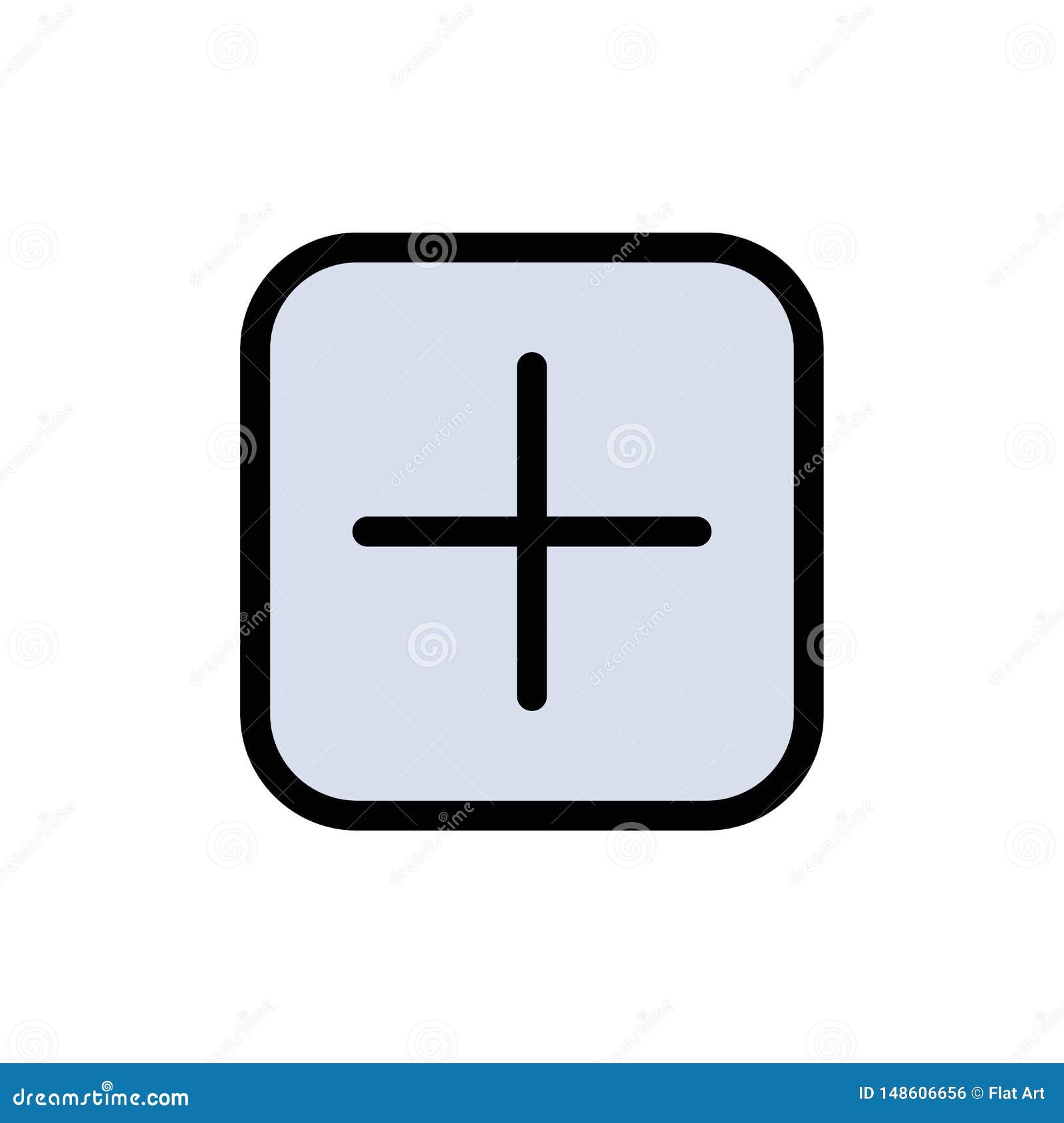 Instagram, Plus, Sets, Upload Flat Color Icon. Vector Icon Banner ...